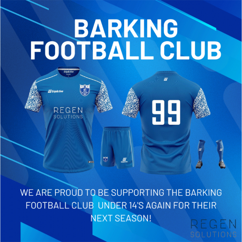 Supporting Barking Football Team - Regen Solutions